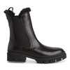 Bottine fourée noir cuir Tamaris | La Redoute