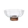 Bol en verre base bois Couleur transparent / cristal Amadeus | La Redoute