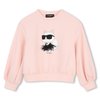 Sweat manches longues rose petale Karl Lagerfeld Kids | La Redoute