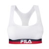 Cotton basic sports bra white Fila | La Redoute