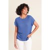 Pull col rond manches courtes bleu roi Breal | La Redoute