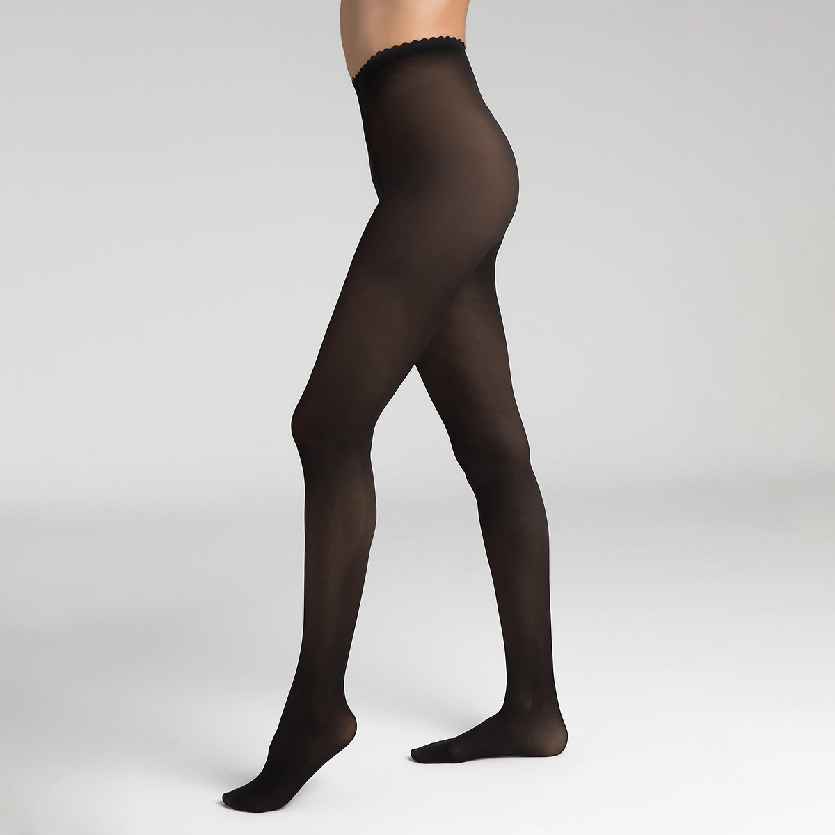 50 denier opaque trainer tights black Dim La Redoute