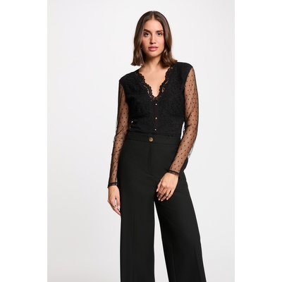 Body dentelle manche longue femme | La Redoute