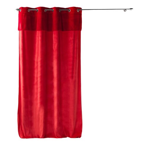 Rideau a poils doux collection caresses rouge Douceur D'intérieur | La ...