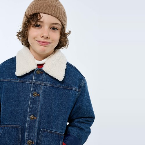 Veste jean mouton enfant | La Redoute