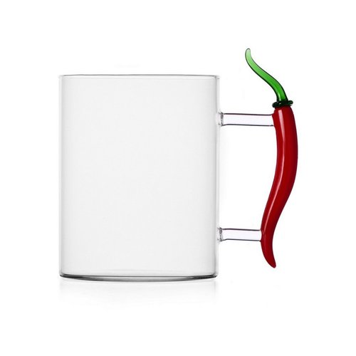 Mug verre design piment vegetables chili Couleur rouge Ichendorf | La ...