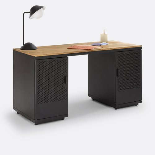 Grey metal desk store