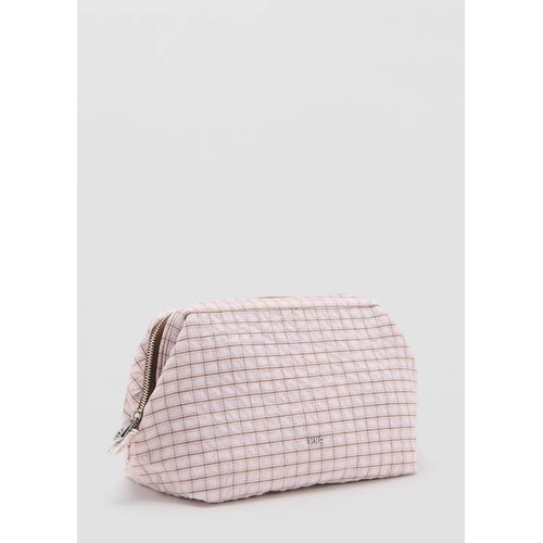 Trousse à carreaux en mélange de coton Mango | La Redoute