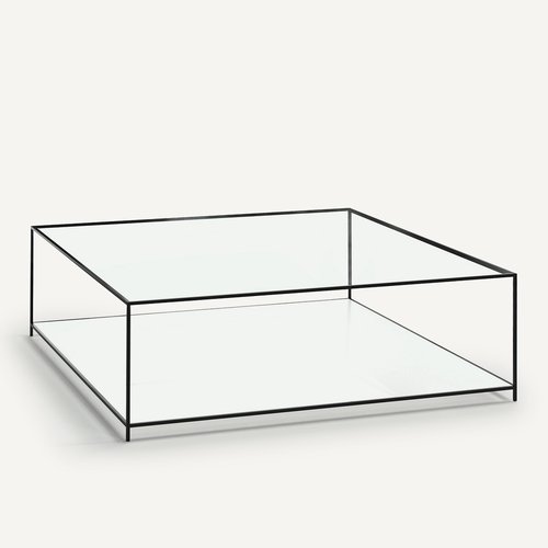Sybil square tempered glass coffee table transparent Am.Pm La Redoute