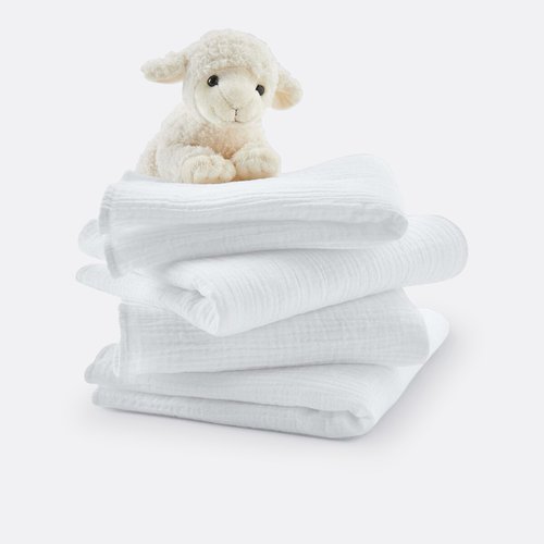 Set of 4 kumla large cotton muslin squares La Redoute Interieurs | La ...