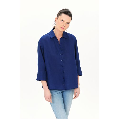 Chemise droite en lin coraline Caroll | La Redoute
