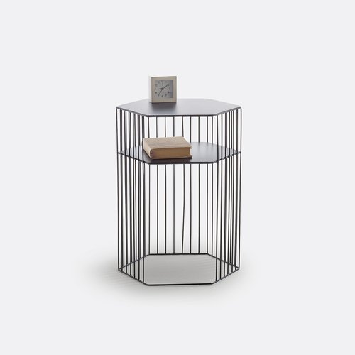 Topim metal wire bedside table black La Redoute Interieurs La Redoute