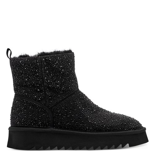 Bottine fourée noir brillant Tamaris | La Redoute