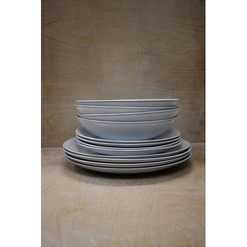 Conjunto de refeição 12 peças smooth stone, nosse ceramic stone Nosse ...