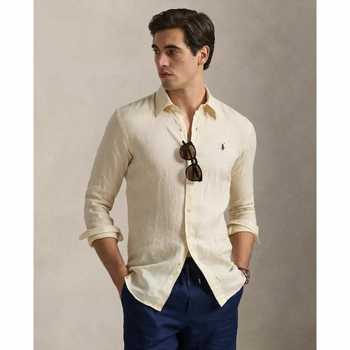 Chemise ajustée en lin Polo Ralph Lauren | La Redoute