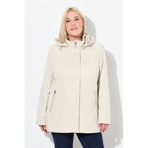 Veste longue softshell à capuche nature Ulla Popken | La Redoute