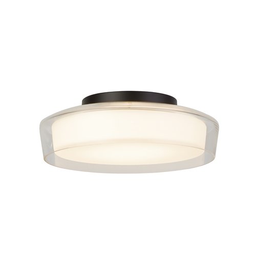 Purley opal bathroom flush ceiling light, black, So'home | La Redoute