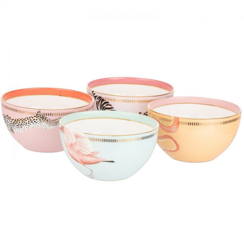 Lot de 4 bols animal Couleur multicolore Yvonne Ellen | La Redoute