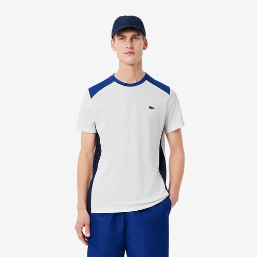 T-shirt tennis color-block large imprimé blanc-9ag Lacoste | La Redoute