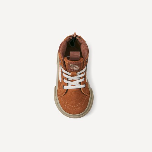 Kids mte sk8 hi zip high top trainers in suede Vans La Redoute