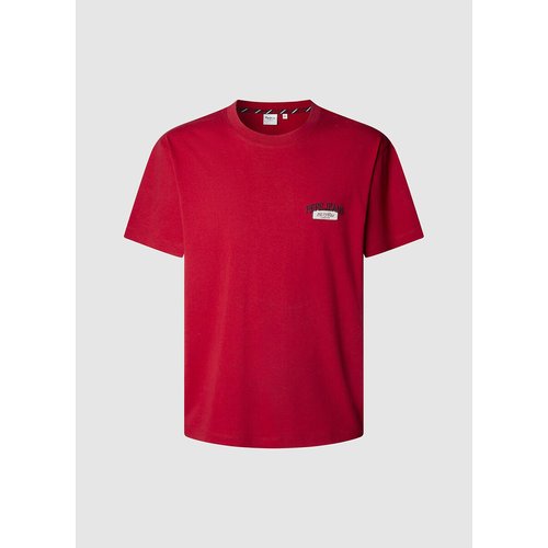 T-shirt à manches courtes mason rouge Pepe Jeans | La Redoute
