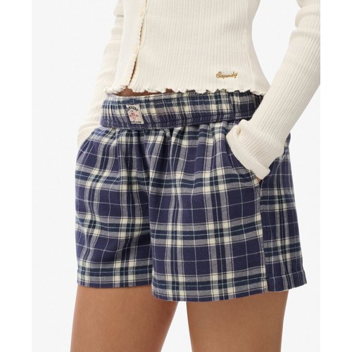 Short à carreaux en coton avec élastique Superdry | La Redoute