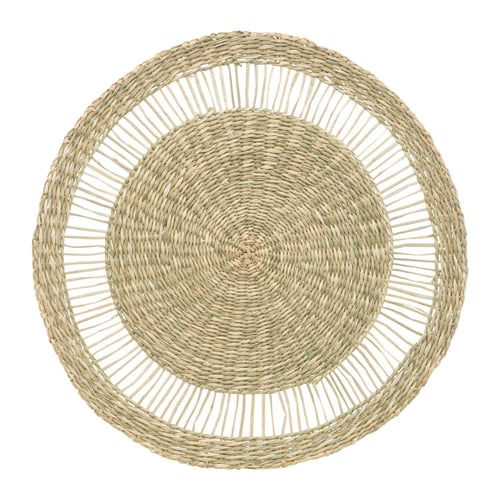 Set de table rond en roseau tressé beige Secret De Gourmet | La Redoute
