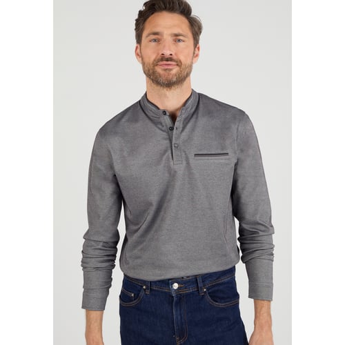 Tee shirt col mao homme | La Redoute