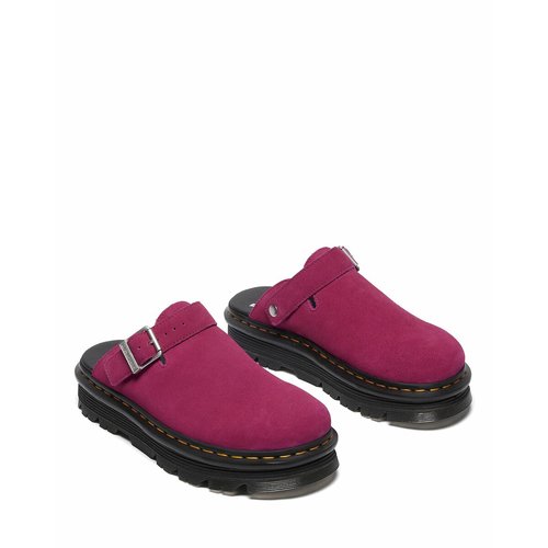 Sandalias cerradas de piel de ante zebzag fucsia Dr. Martens | La Redoute