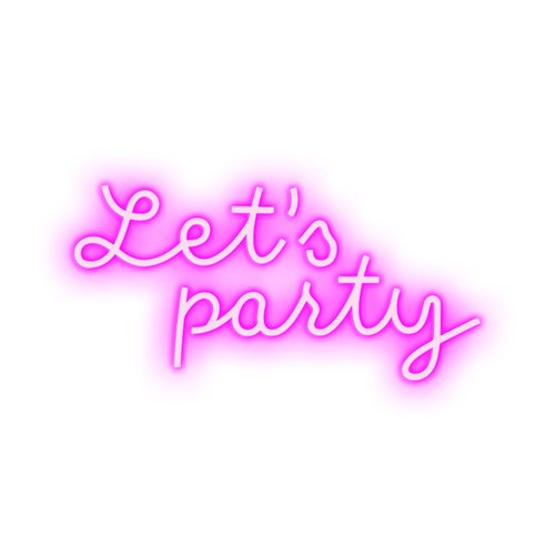 Eclairage néon let's party Couleur rose Candyshock | La Redoute