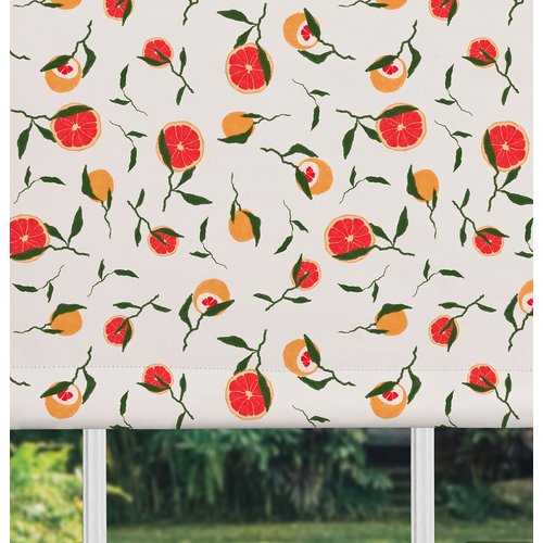 Fruity grapefruit blackout blind made to order, cream, So'home | La Redoute