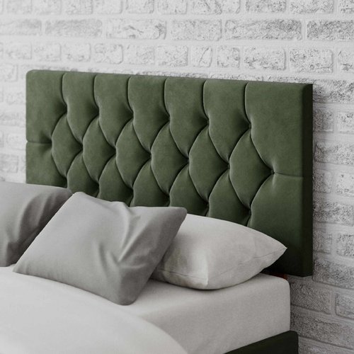 Olivier velvet headboard Aspire La Redoute