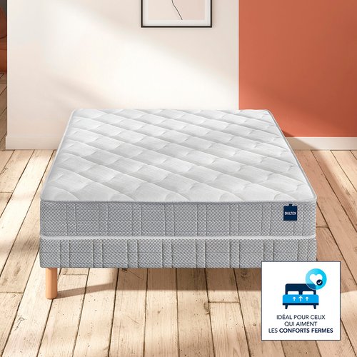 Ensemble matras in bultex nano mousse en bedbodem wit Bultex | La Redoute