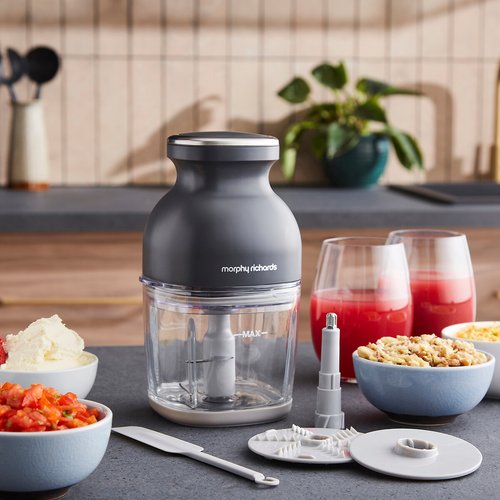 Rechargeable / cordless food chopper, grey, Morphy Richards | La Redoute