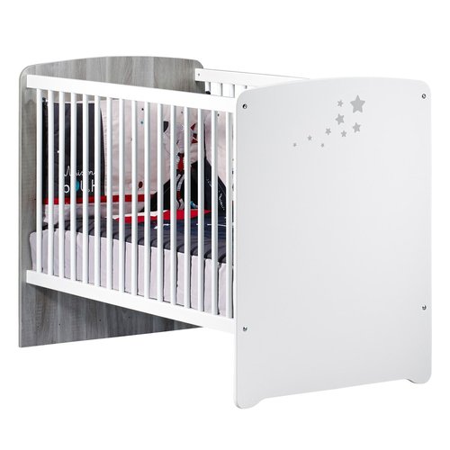 Lit bébé à barreaux en bois Couleur blanc Baby Price | La Redoute