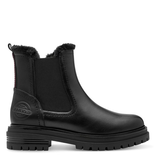 Bottine chelsea fourée noir S.Oliver | La Redoute
