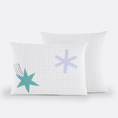 Funda de almohada infantil 50% algodón reciclado, roman estampado La ...