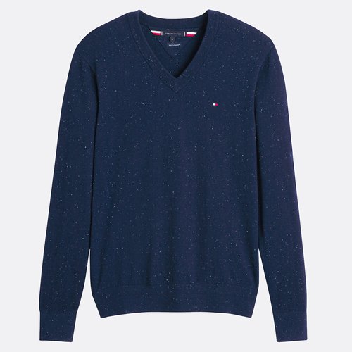 Tommy hilfiger cotton v neck sweater store