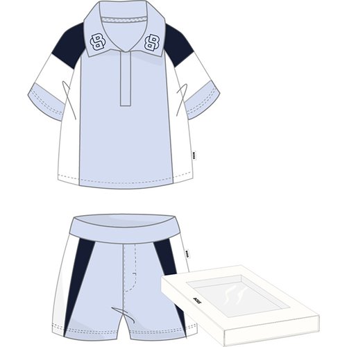 Ensemble polo et short ciel Boss Kidswear | La Redoute