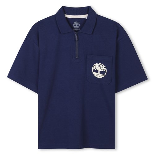 Polo avec col zippé medieval blue Timberland | La Redoute