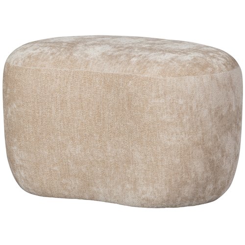Pouf organique en tissu chenille popular Woood | La Redoute