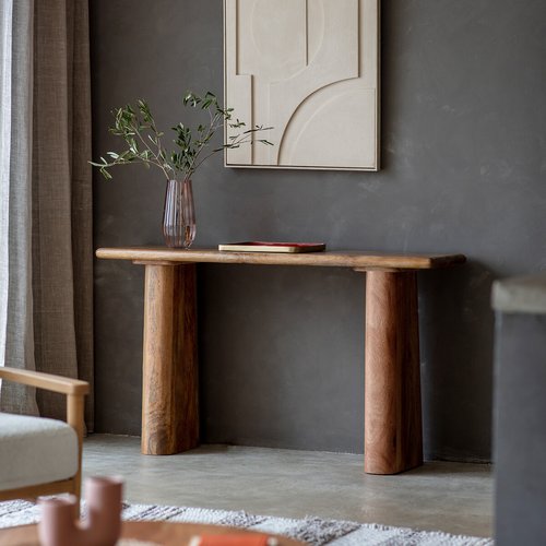 Kathua organic shaped console table natural So home La Redoute