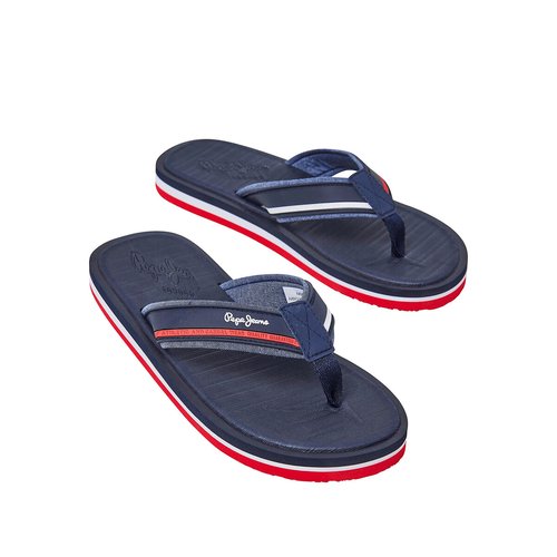 Chanclas west basic azul marino Pepe Jeans | La Redoute