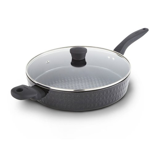 30cm diamo saute pan with lid with black diamond coating black Tower La Redoute