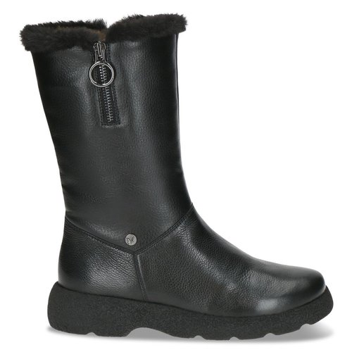 Bottine fourée noir nappa Caprice | La Redoute