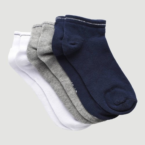 Lot de 3 paires de soquettes unies contenant du coton bio Monoprix | La ...