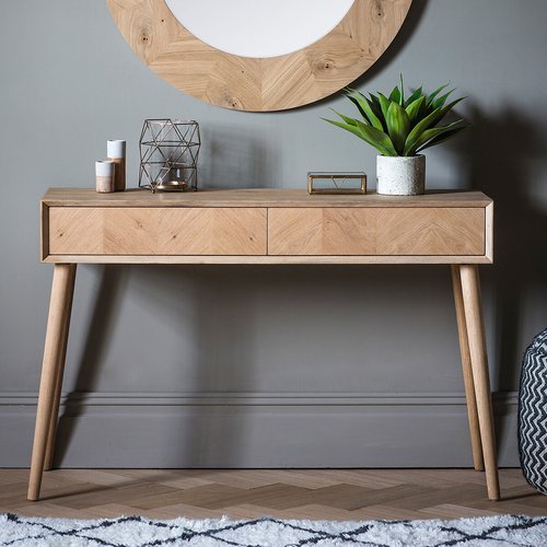 Light wood console table store