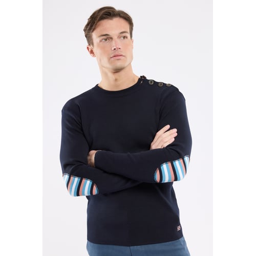 Pull coudières rayées en coton marine deep Armor-Lux | La Redoute