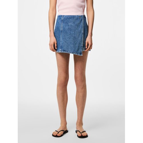 Pcfilum - tmh - denim jupe medium blue denim Pieces | La Redoute