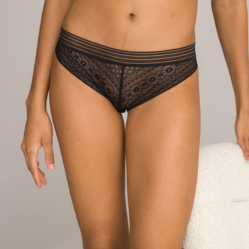 Sixtine tulle lace knickers black La Redoute Collections La Redoute